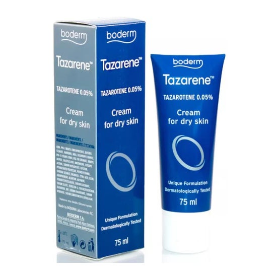Boderm Tazarene Tazarotene 0.05% Cream Dry Skin 75ml | DocMorris PT