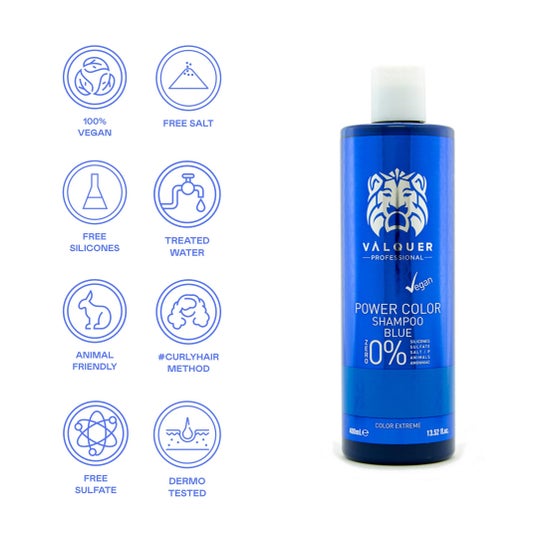 Valquer Champu Power Color Azul 400 Ml | DocMorris PT