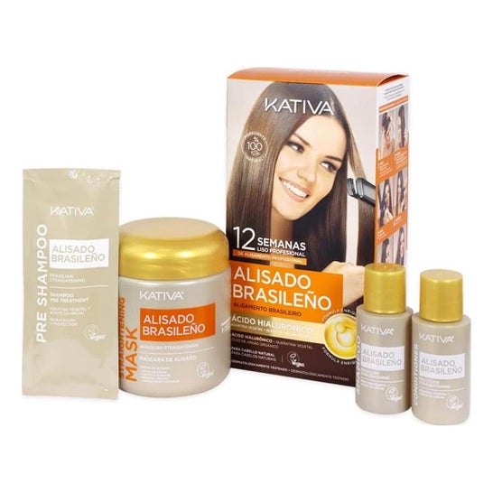 Kativa Hyaluronic Brazilian Straightening Set 7 Unidades | DocMorris PT