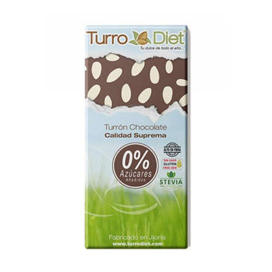 Turro Diet Torrão Chocolate Amêndoa Sem Glúten Stevia 150g | DocMorris PT