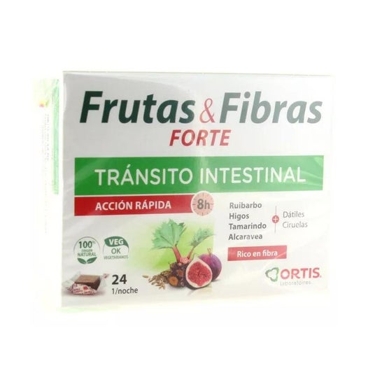 Ortis Fruit & Fiber Forte Trânsito Intestinal Acção Rápida 12 Comp ...