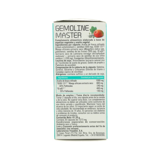 Ynsadiet gemoline master 30 cápsulas | DocMorris PT