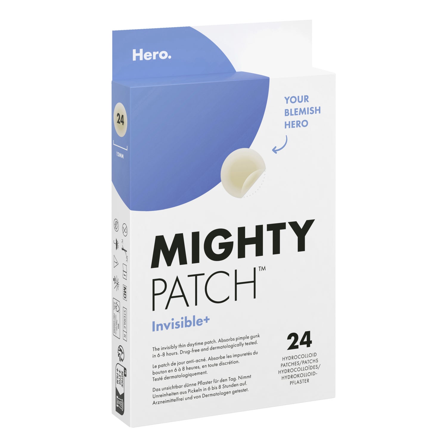 Hero Mighty Patch Invisible 24 Unidades | DocMorris PT