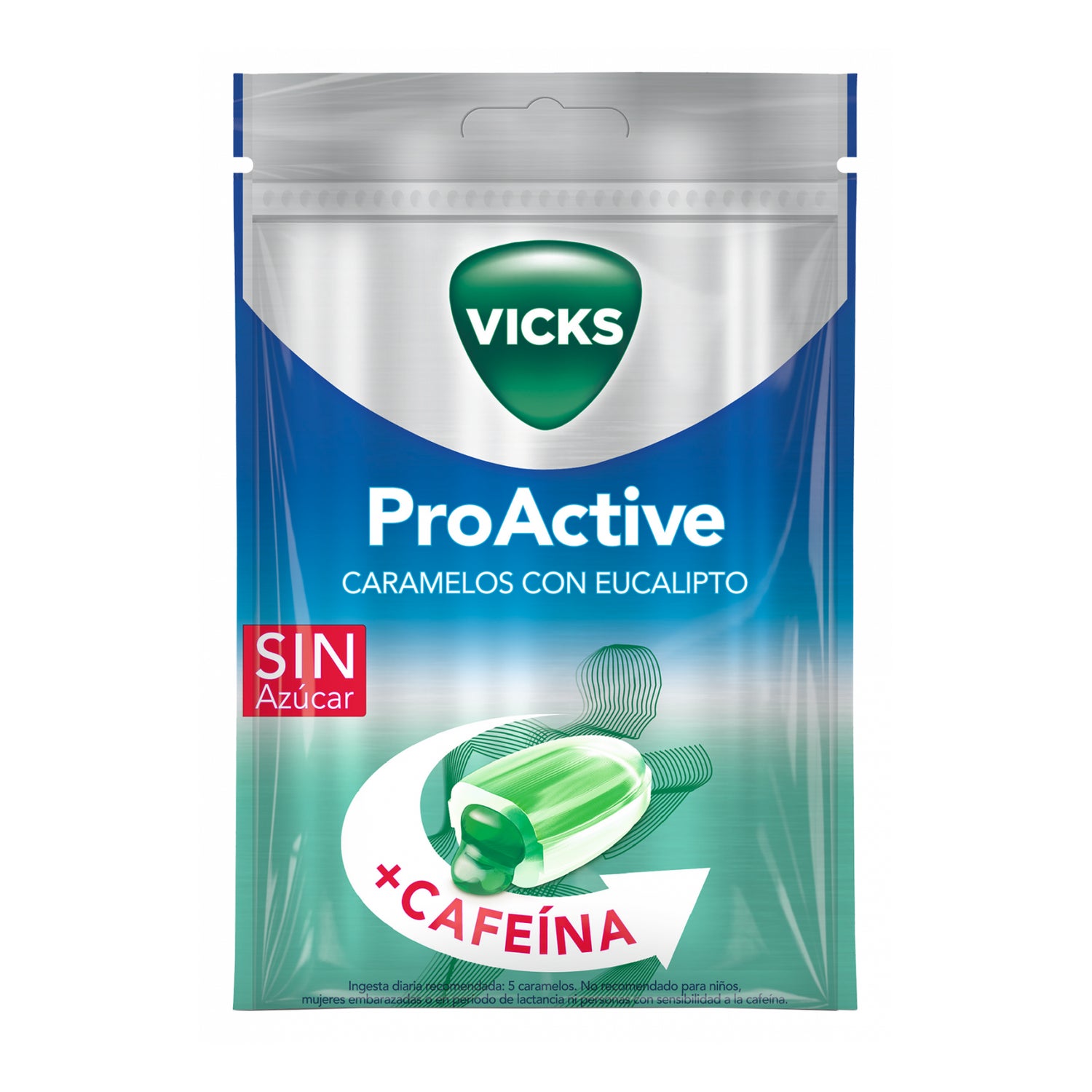 Vicks Proactive Eucalyptus Candies Sem Açúcar 72g | DocMorris PT