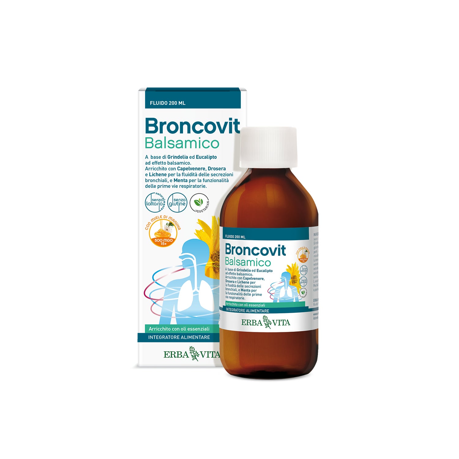 Fluido Broncovit Herbavita 200Ml | DocMorris PT