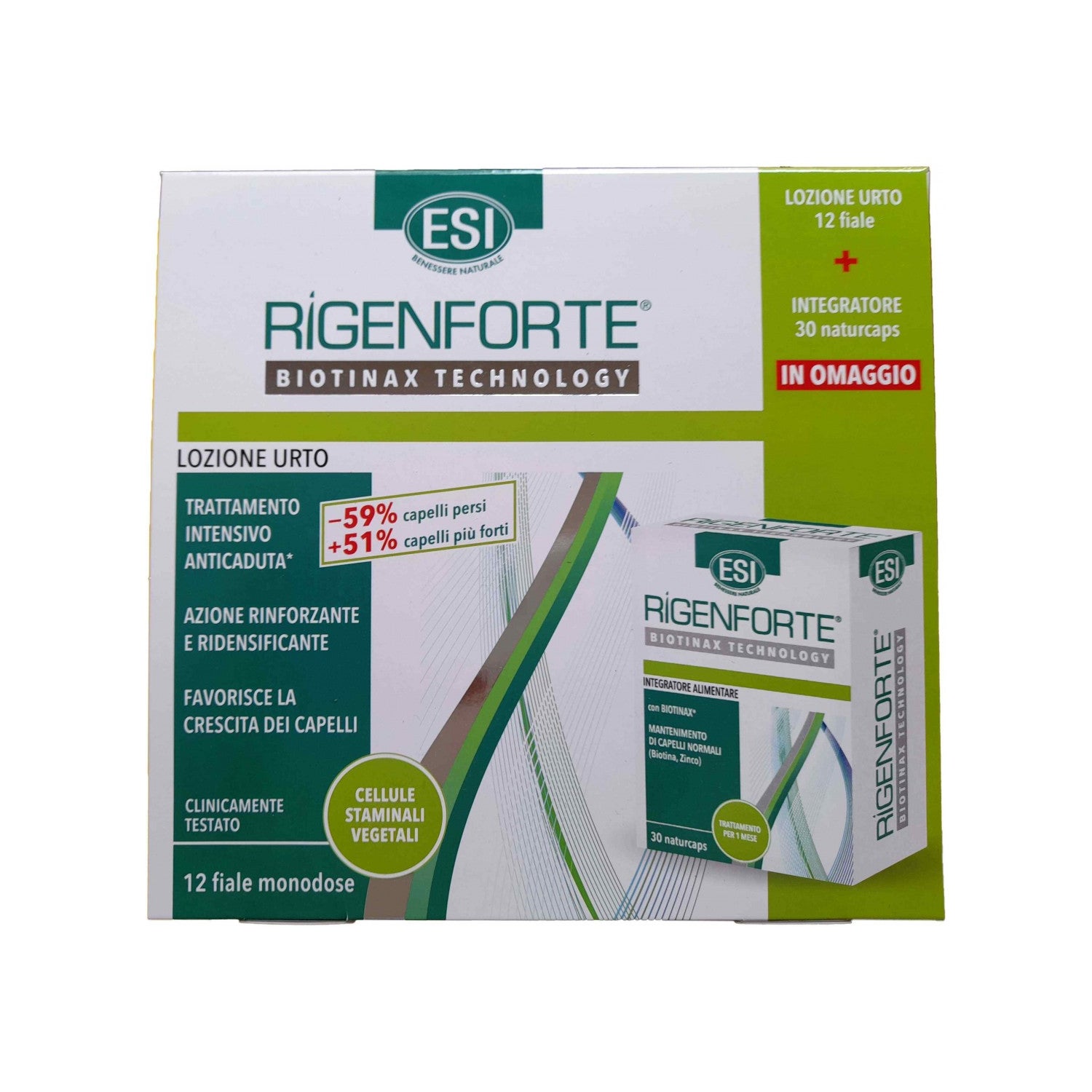 Esi Rigenforte Kit Loción Urto + 30caps | DocMorris PT