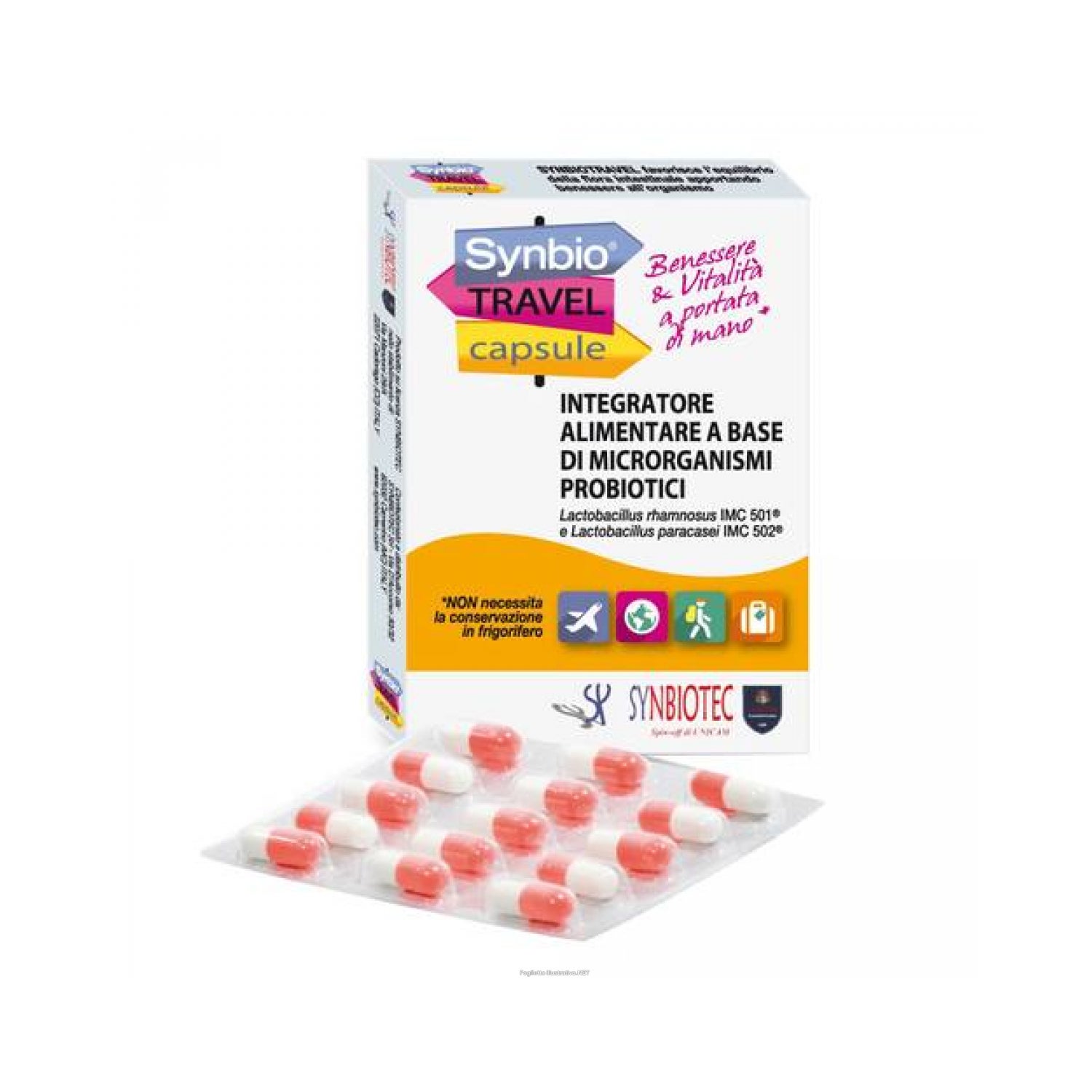 Synbiotec Synbiotravel 15caps | DocMorris PT
